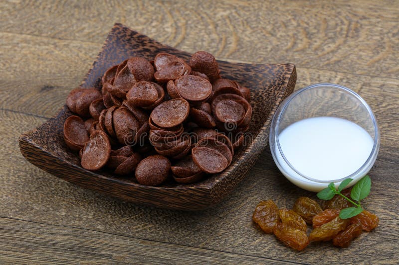 Choco corn flakes stock photo. Image of crunchy, ingredient - 111770574
