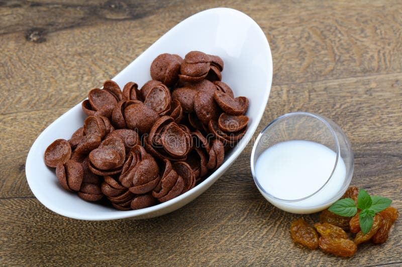 Choco corn flakes stock photo. Image of brown, choco - 111786966