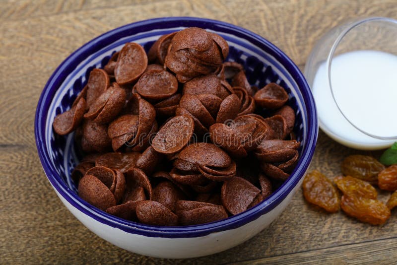 Choco corn flakes stock photo. Image of healthy, abstract - 111926794