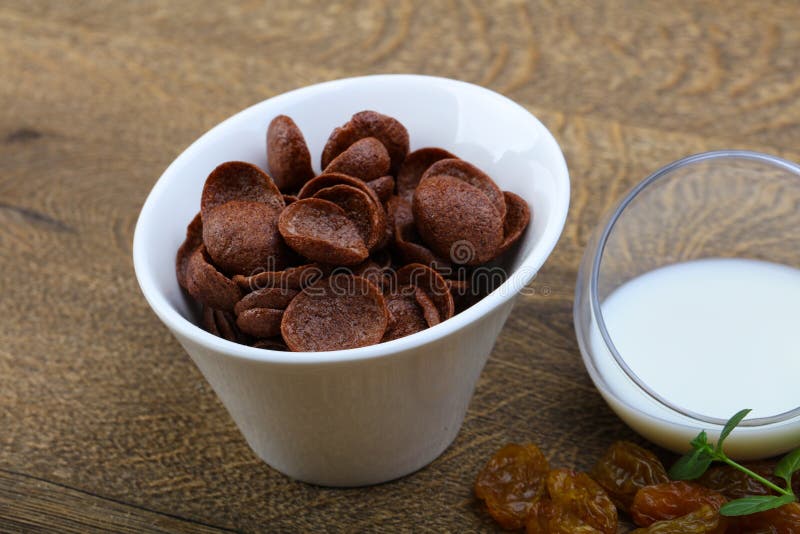 Choco corn flakes stock photo. Image of meal, diet, coco - 111767664