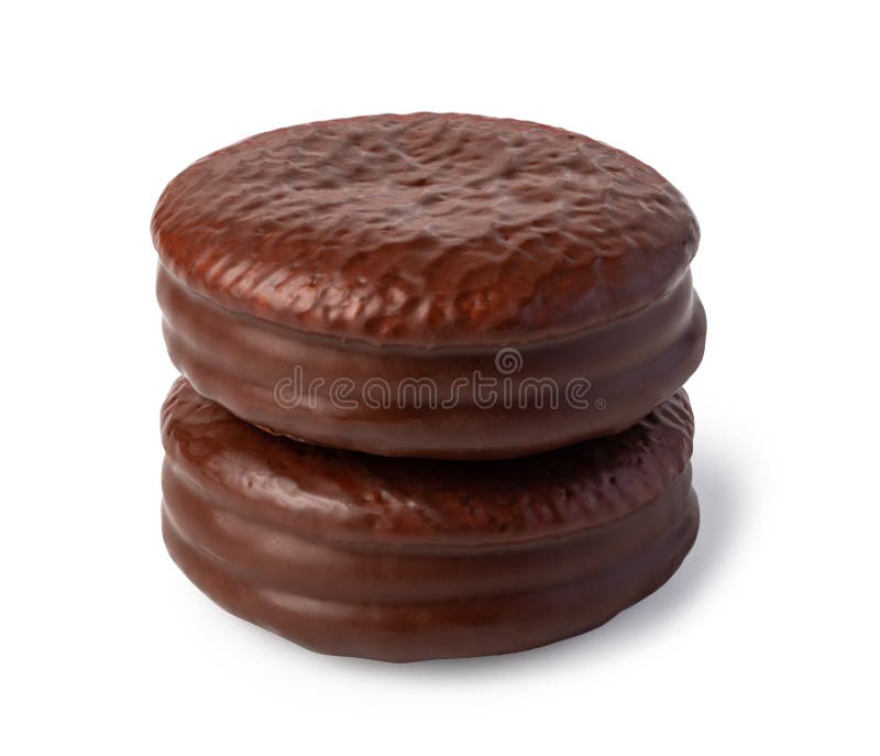 Choco Pie Chocolate Biscuits Stock Photo - Image of food, snack: 145692520