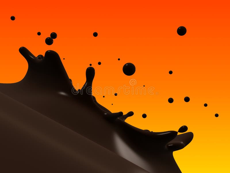 Choco Splash stock illustration. Illustration of splashing - 28043199