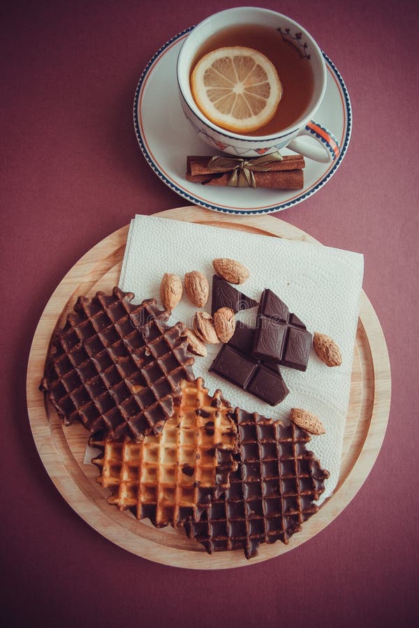 Choco waffers stock image. Image of flour, fresh, cream - 70437607