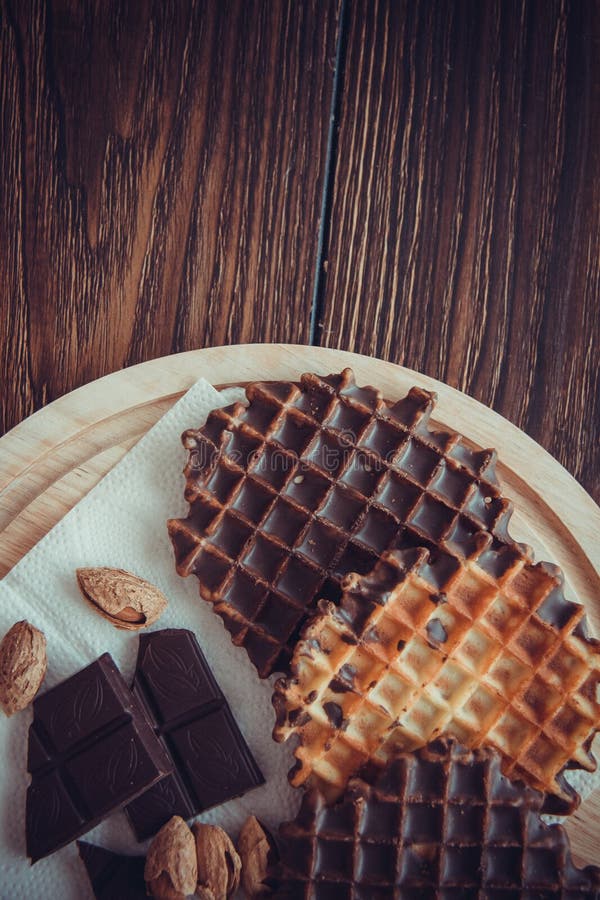 Choco waffers stock photo. Image of frozen, cold, waffle - 70464672