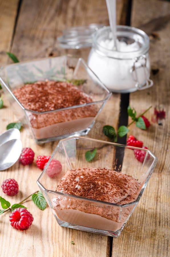 Chocoalte pudding stock photo. Image of homemade, healthy - 107145728