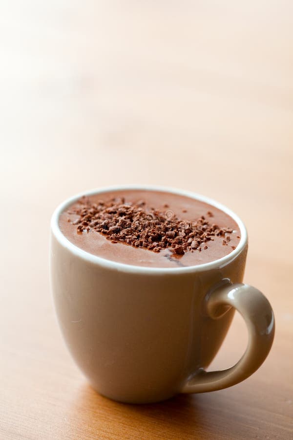Chocolat chaud image stock. Image du aromatique, doux - 15628557