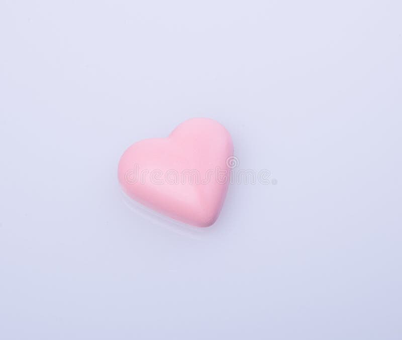 Chocolat En Chocolat Rose De Forme De Couleur Ou D'amour Photo stock ...