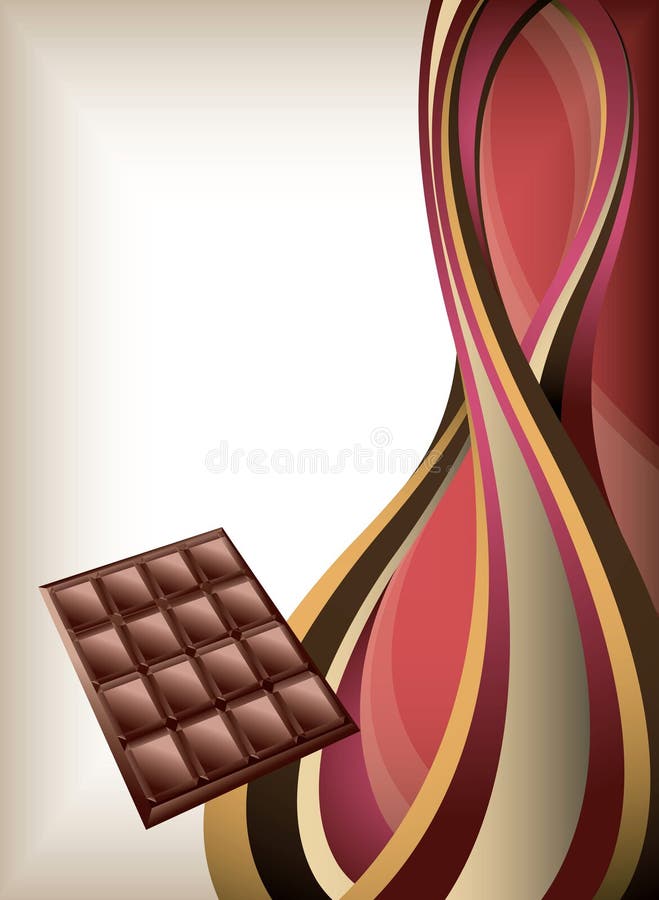 Abstract Chocolate Curve Background Stock Illustration - Illustration ...