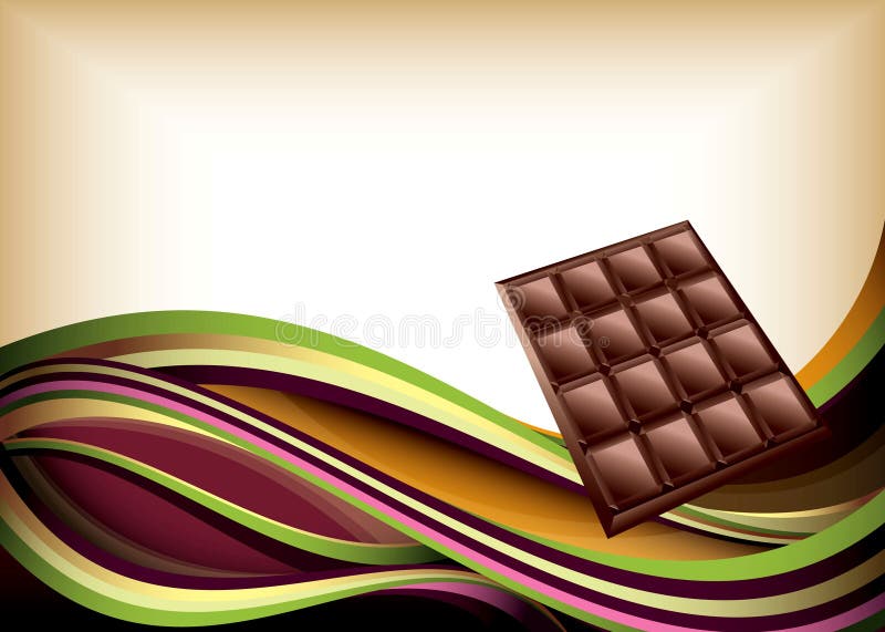 Abstract Chocolate Curve stock illustration. Illustration of curve ...
