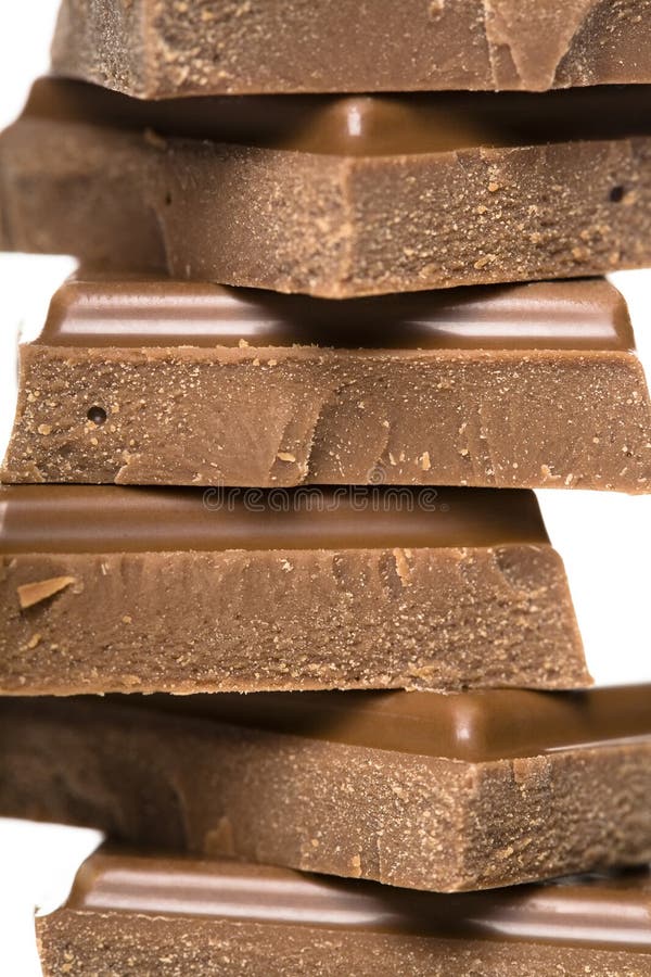 Stacked Chocolate Candy Bar Stock Image - Image of white, gift: 9436153