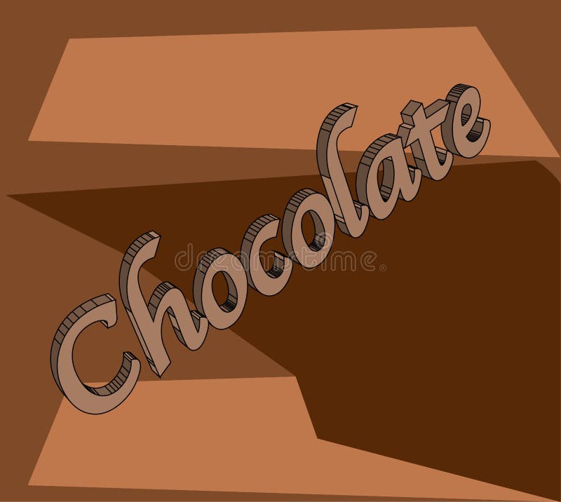 Chocolate Abstract Background with Text Stock Vector - Illustration of ...