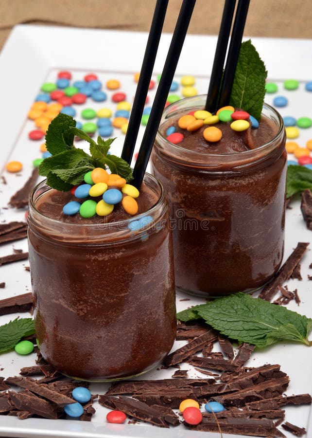 Chocolate Alcoholic Cocktail. Stock Photo - Image of original, light ...