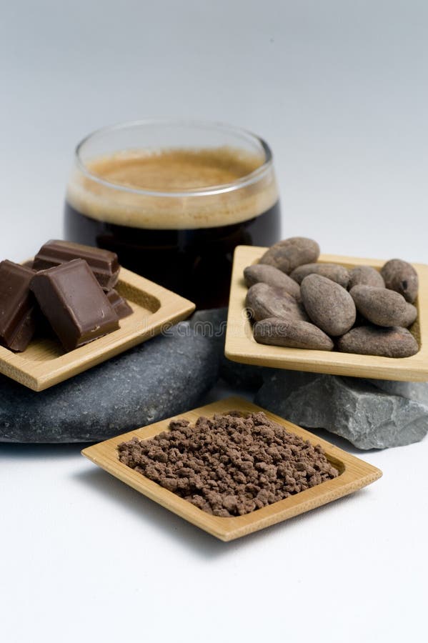 Chocolate in all its forms stock image. Image of beverage - 77793237