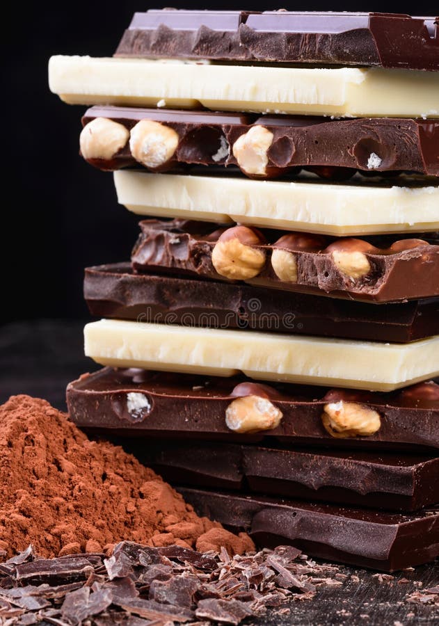 Chocolate assortment. stock image. Image of piece, delicious - 66287871