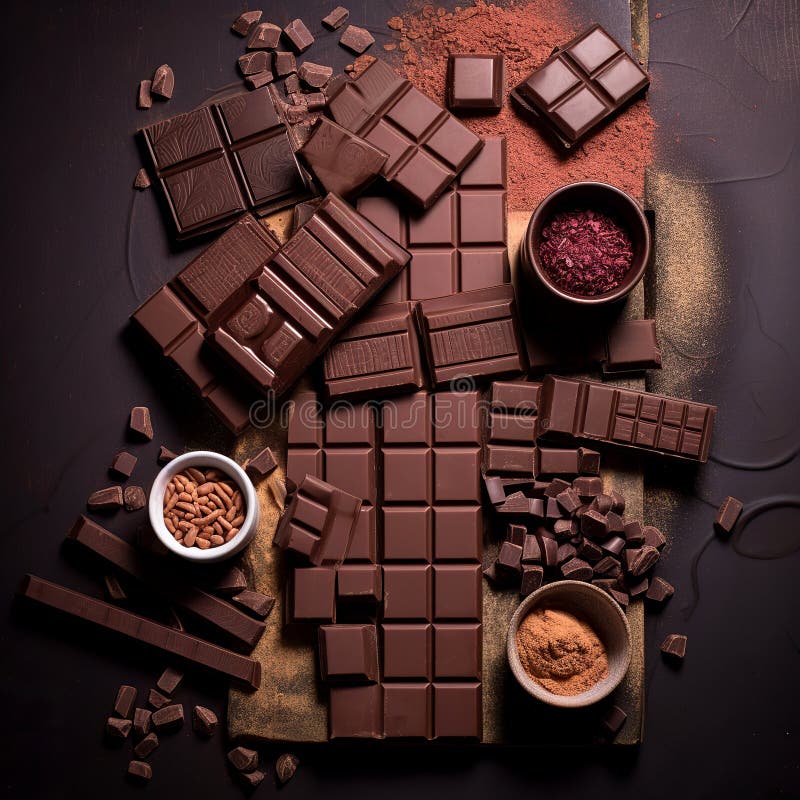 Chocolate. Author S Chocolate Stock Illustration - Illustration of ...
