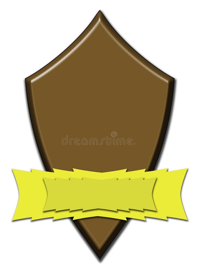 Chocolate award shield stock illustration. Illustration of heraldry ...