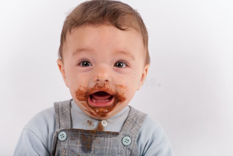 Chocolate baby stock photo. Image of cute, baby, childhood - 88461396