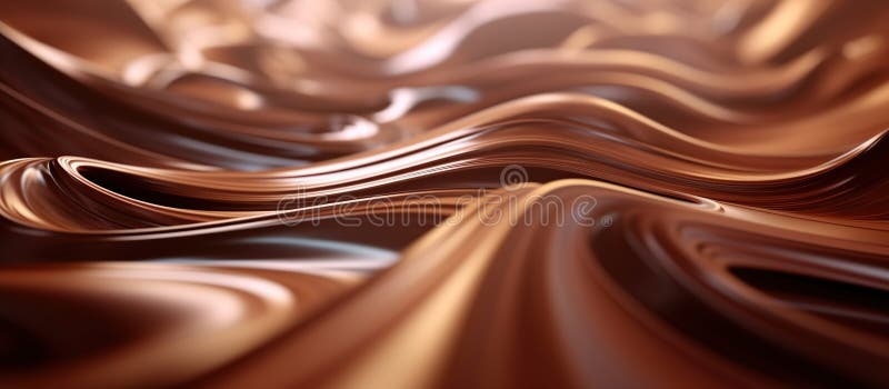 Chocolate Background with Some Smooth Lines Stock Illustration ...