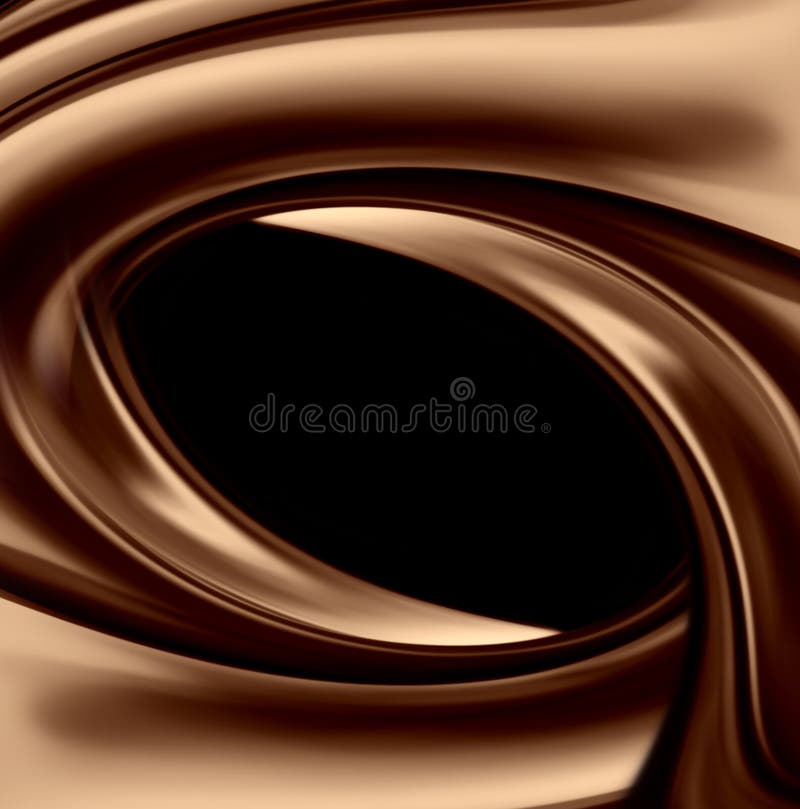 Chocolate Swirl Background. Melted Choco Mass. Gradient Mesh. EPS10. Stock Vector - Illustration ...