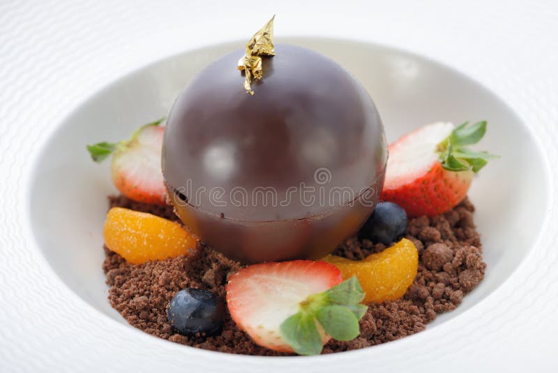Chocolate Ball dessert stock photo. Image of brown, detail - 68605700