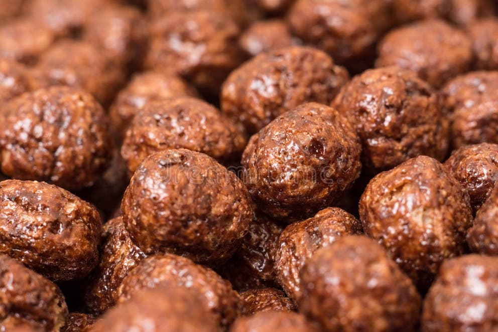 Chocolate Balls Corn Flakes Stock Image - Image of drop, cornflakes ...