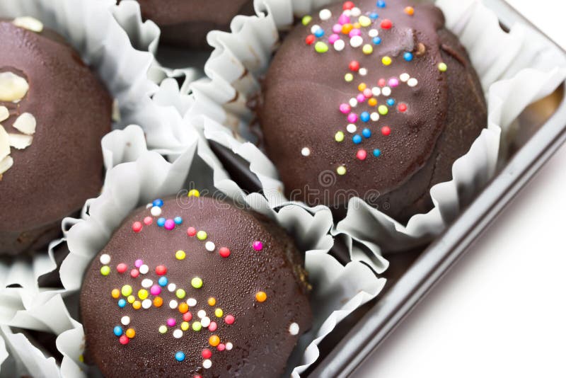 Chocolate balls stock image. Image of gourmet, food, dessert - 37543147