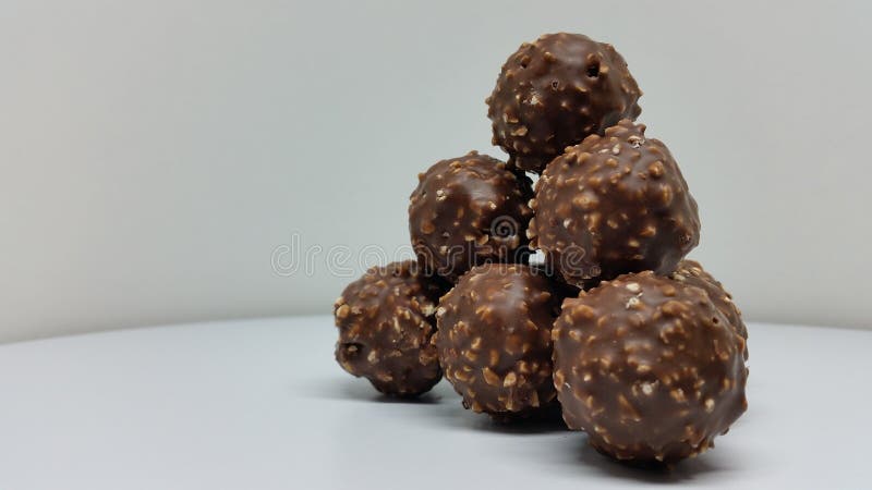 Chocolate balls stock photo. Image of delicious, heap - 121619482