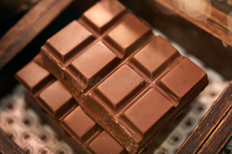 Chocolate Bar Closeup. Chocolate Sweets Stock Photo - Image of shop ...