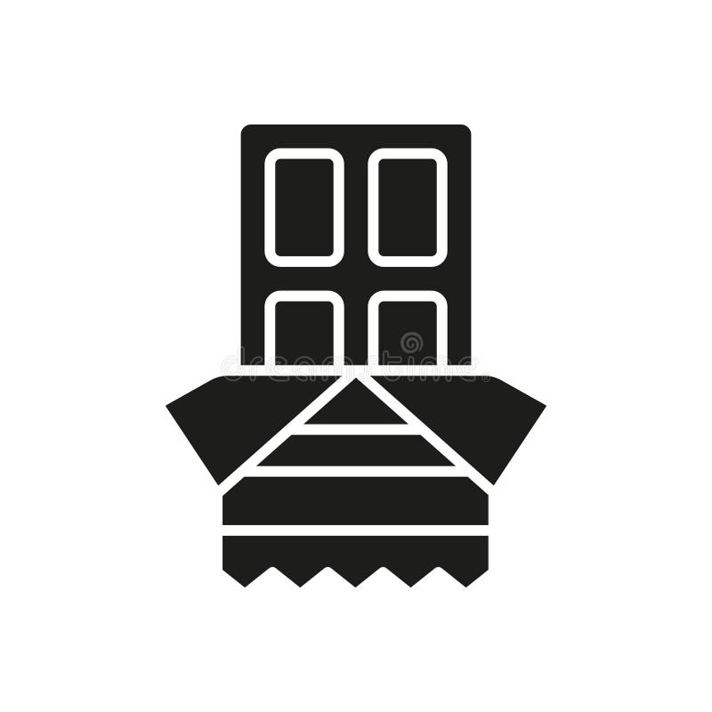 Chocolate Bar Food Beverage Icon Vector Basic Design Simple and Modern Stock Vector ...