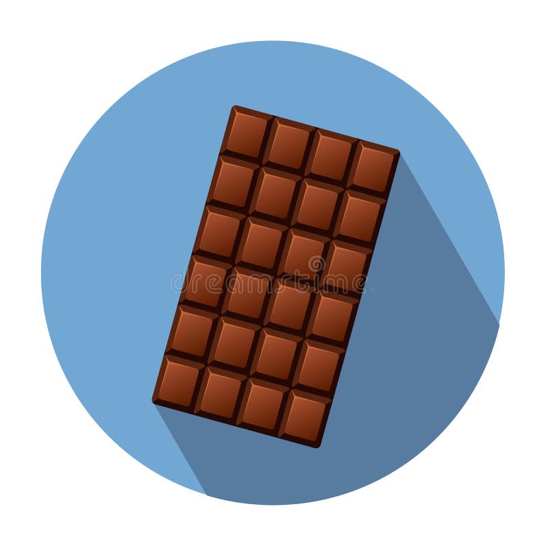 Chocolate bar icon. stock illustration. Illustration of milk - 84287104