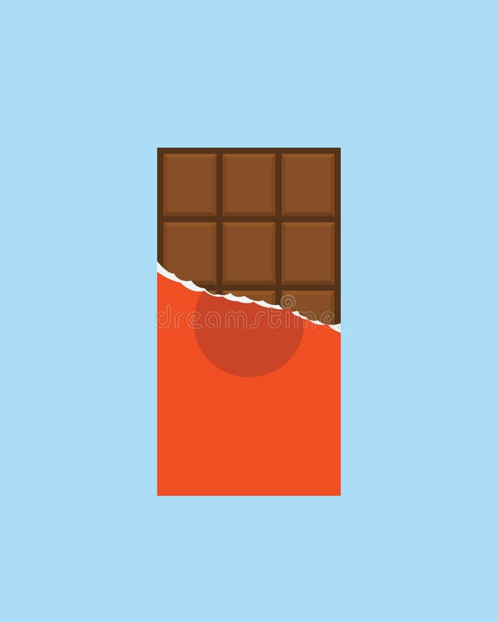 Chocolate Bar Icon, Modern Minimal Flat Design Style, Vector ...