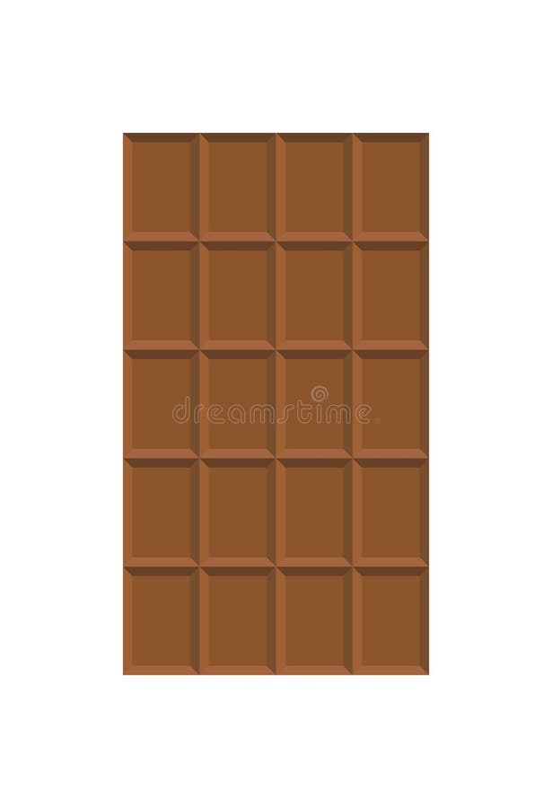 Chocolate bar vector stock illustration. Illustration of color - 138290918