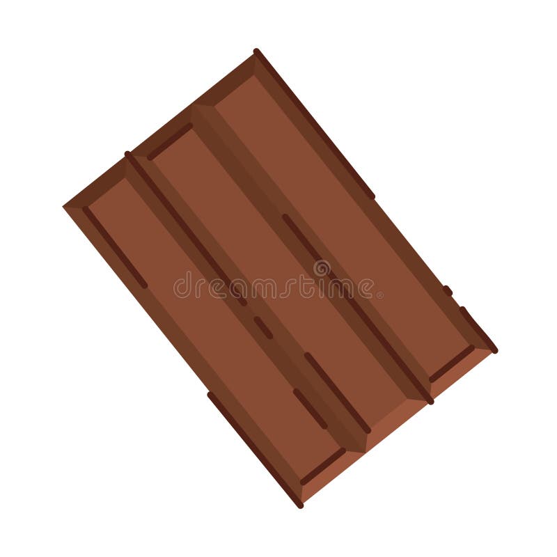 Chocolate Bar in Isometric Three Segment View. Vector Stock ...