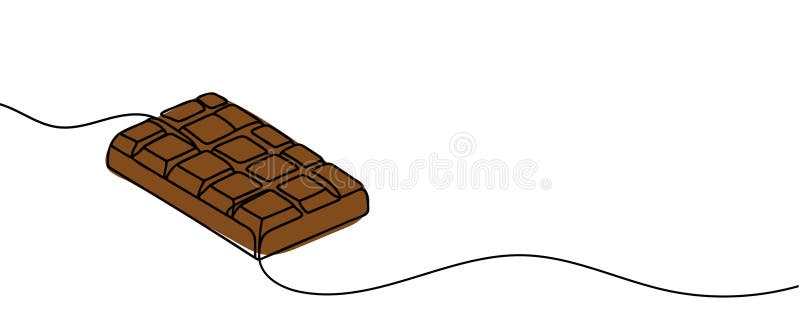 Chocolate One Line Drawing Stock Illustrations – 1,103 Chocolate One ...