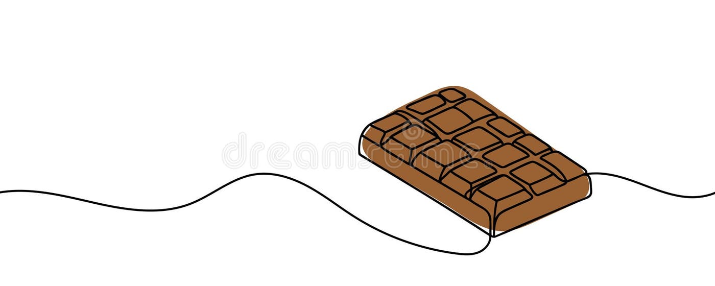 Chocolate One Line Drawing Stock Illustrations – 1,103 Chocolate One ...
