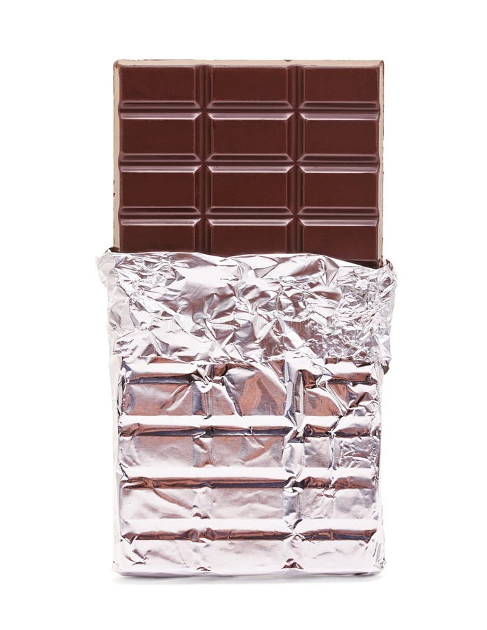 Chocolate Bar with Open Cover Stock Image - Image of ingredient, food ...