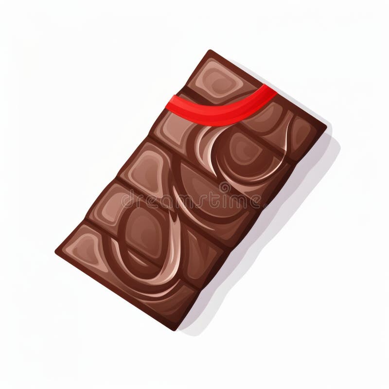 Chocolate Bar in the Open Wrapper Vector Icon. Chocolate Sweets ...