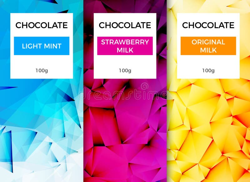 Chocolate Bar Packaging Template Design. Chocolate Branding Product ...