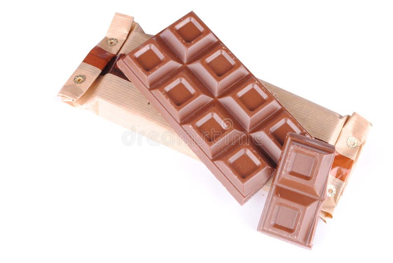 Chocolate bar and a packet stock photo. Image of delicious - 27080098