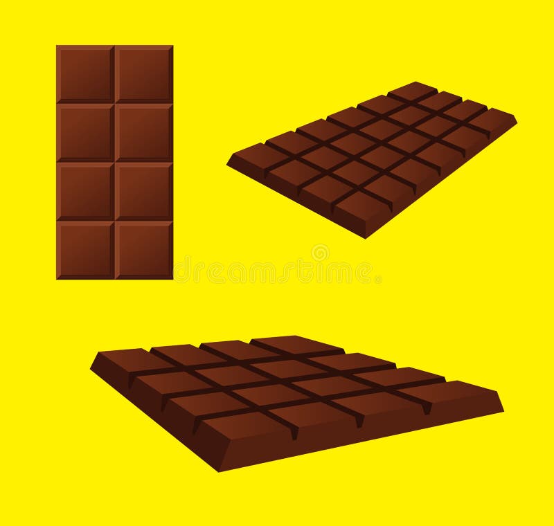 Chocolate Bar Perspective View Vector Illustration Stock Vector Illustration Of Energy