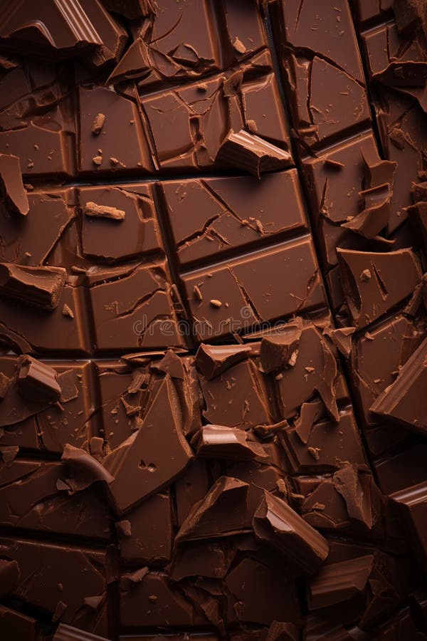 Texture of Chocolate Close-up Food. Selective Focus Stock Image - Image ...