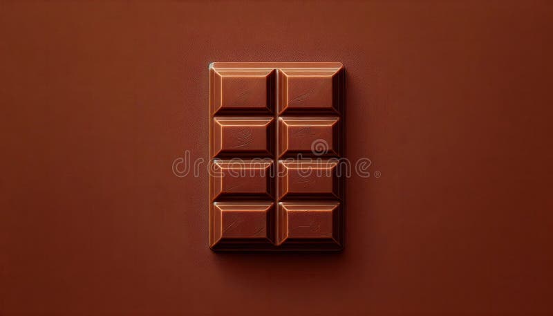 A Chocolate Bar with Segmented Squares and a Subtle Textured Surface ...