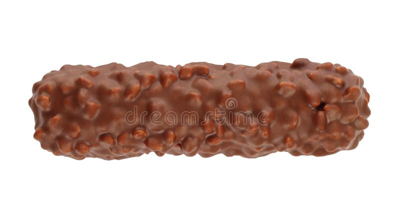 Chocolate Bar Top View Isolated on White Background Stock Photo - Image ...