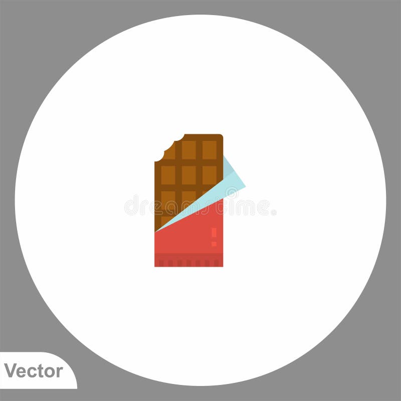 Chocolate Bar Vector Icon Sign Symbol Stock Vector - Illustration of ...