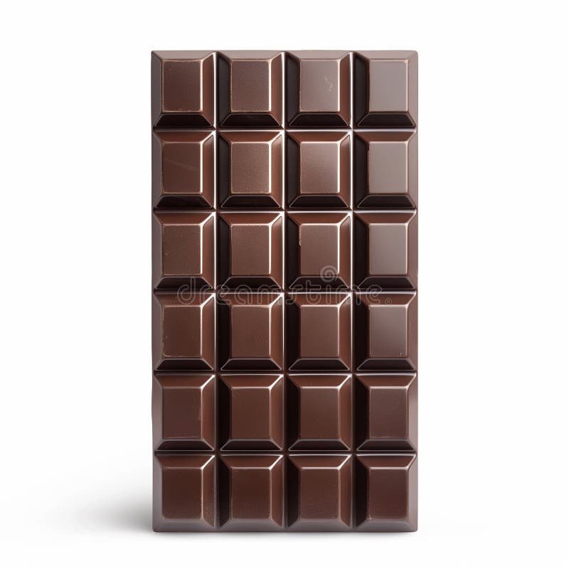 A Chocolate Bar with a White Background Stock Illustration ...