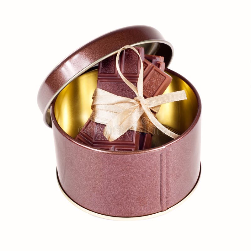 Chocolate Bars Tied with a Ribbon Stock Photo - Image of decoration ...