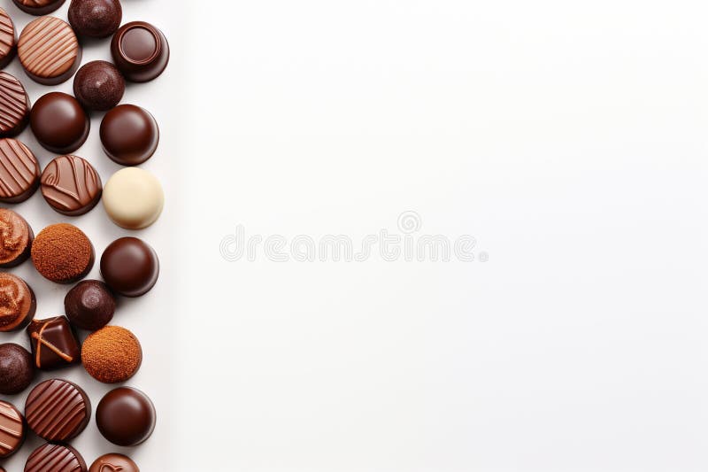 Chocolate Bars on White Background. Shallow Depth of Field Stock ...
