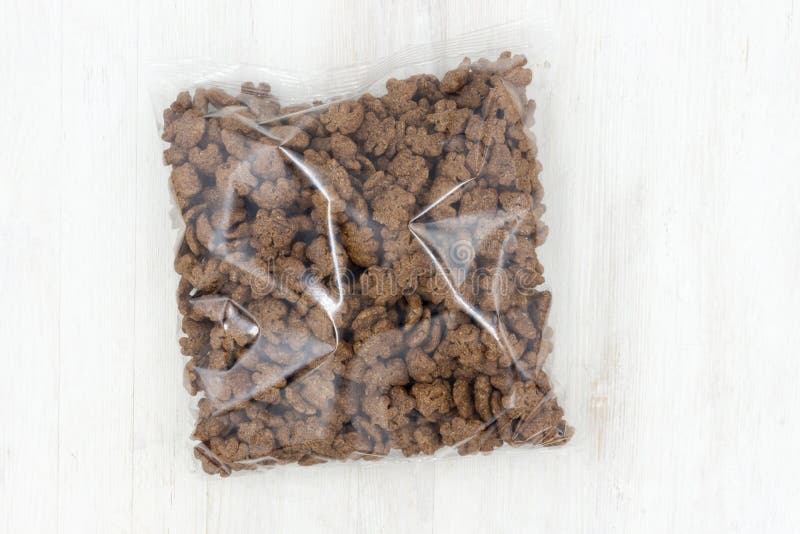 Chocolate Bears Breakfast Cereal Packaging Plastic Bag Stock Image ...