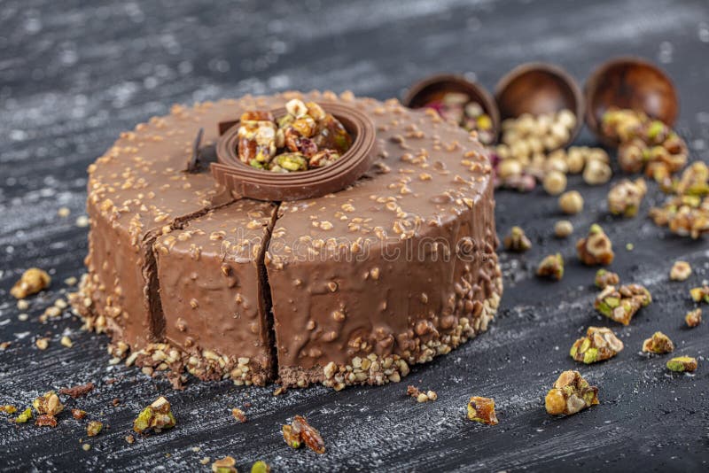 Chocolate Birthday Cake with Croquant. Age Cakes Chocolate Caramel ...