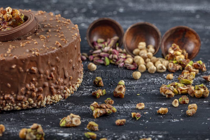 Chocolate Birthday Cake with Croquant. Age Cakes Chocolate Caramel ...